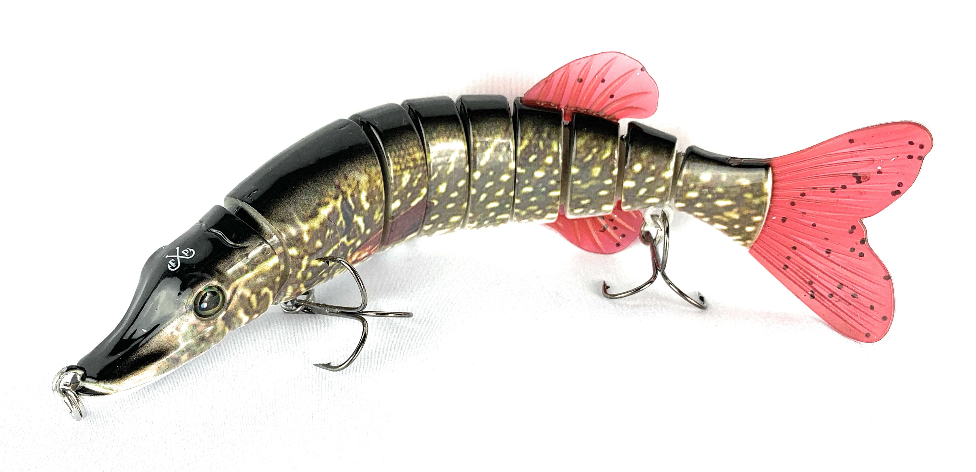 Swim Bait 8.25" Pike 9 Segments Authentic BIG MO crank bait, fishing ...